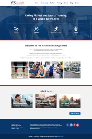 National Training Center Website Portfolio by Skillful Antics